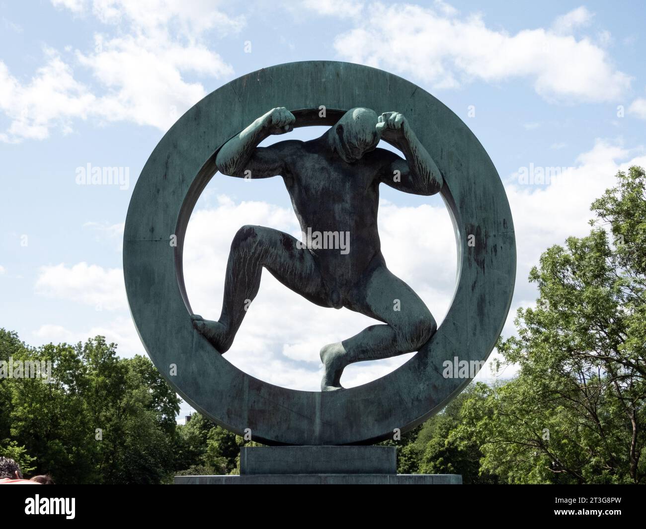 One of the Circle of Life sculptures in Vigeland Park, Oslo. The life’s ...