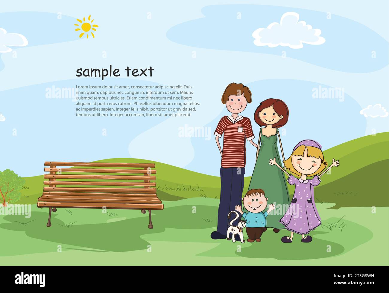 Cartoon background Royalty Free Vector Image Stock Vector Image & Art ...