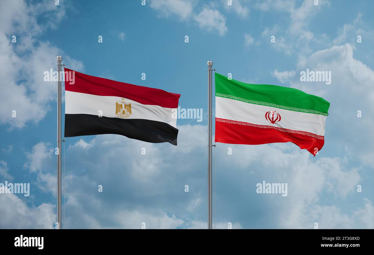 Flags egypt iran on hi-res stock photography and images - Alamy