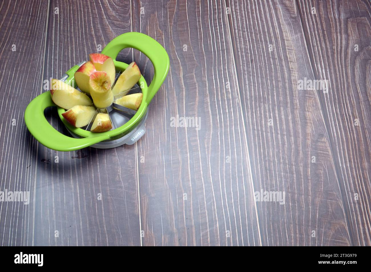 An apple slicer with negative space Stock Photo - Alamy