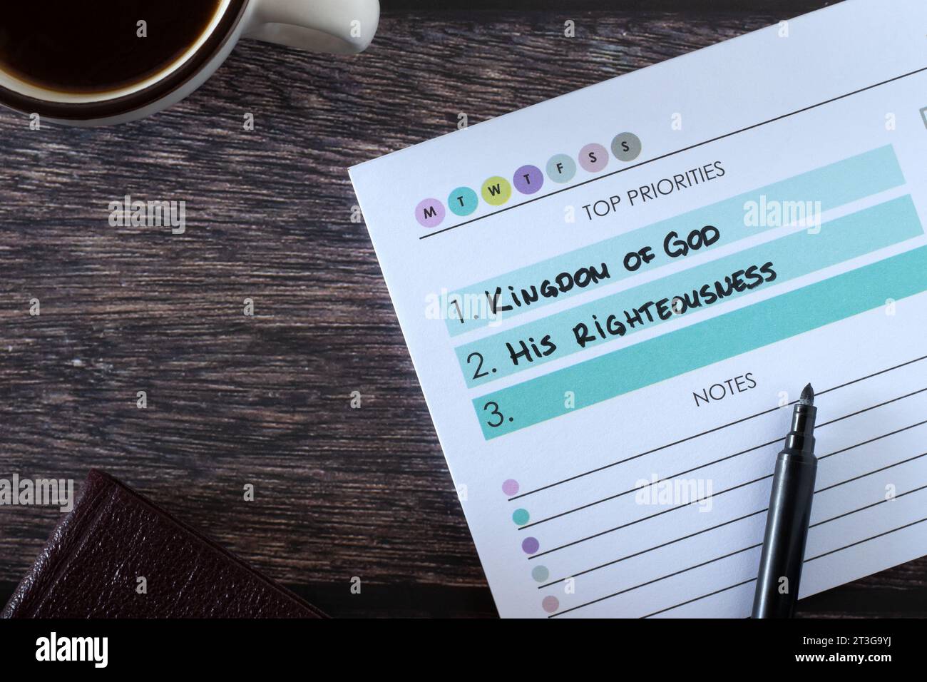 Christian top priorities list, seek first kingdom of God and His ...