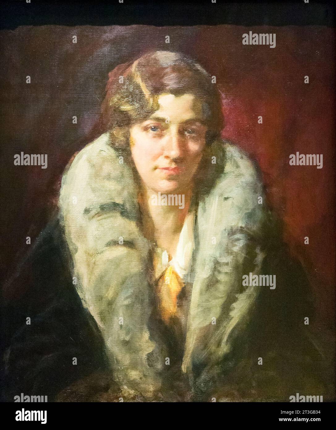 Amy Johnson by Sir John Longstaff Stock Photo - Alamy