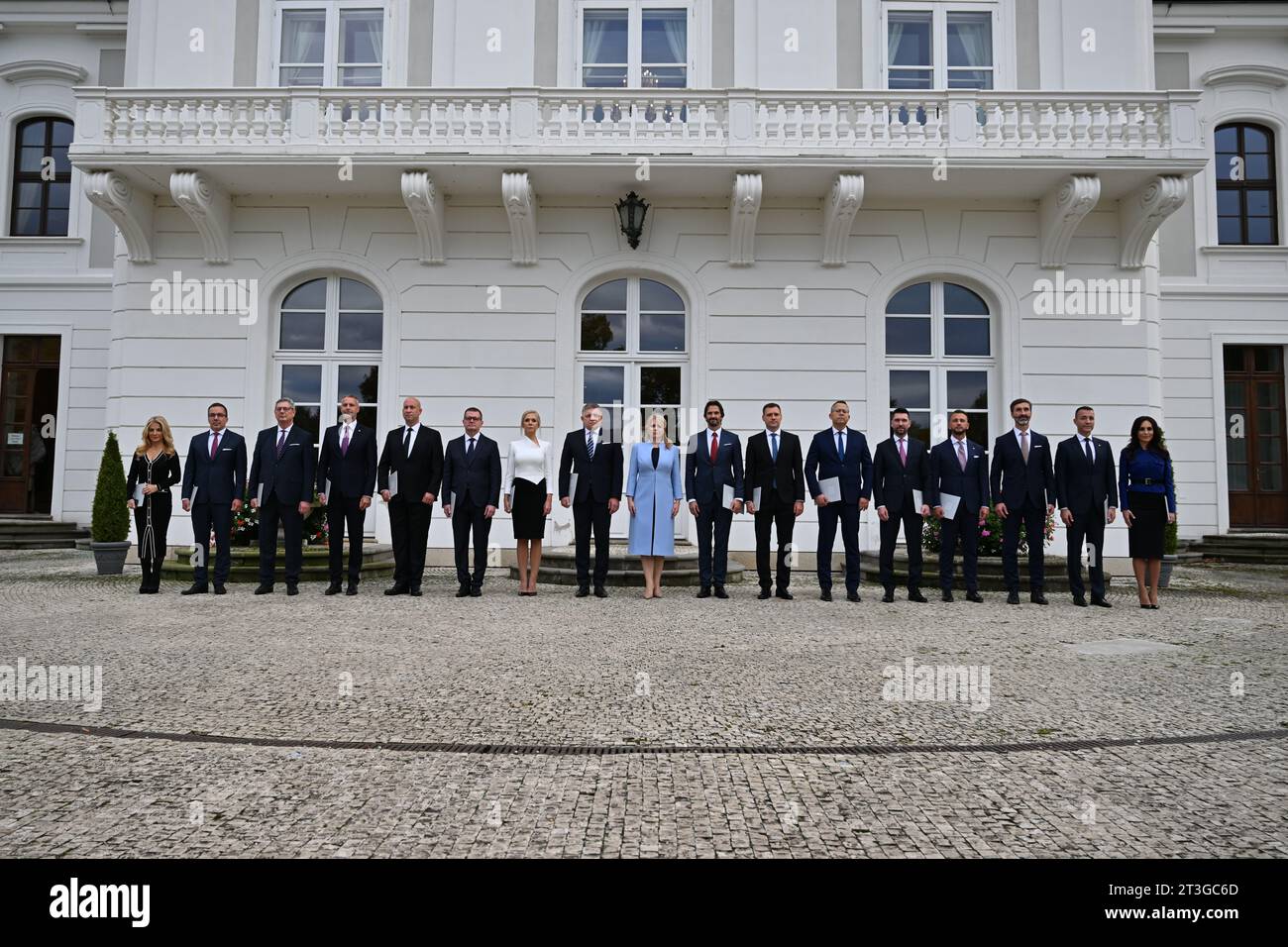 ***CAPTION CORRECTION: ADDED NAMES*** Slovak President Zuzana Caputova ...
