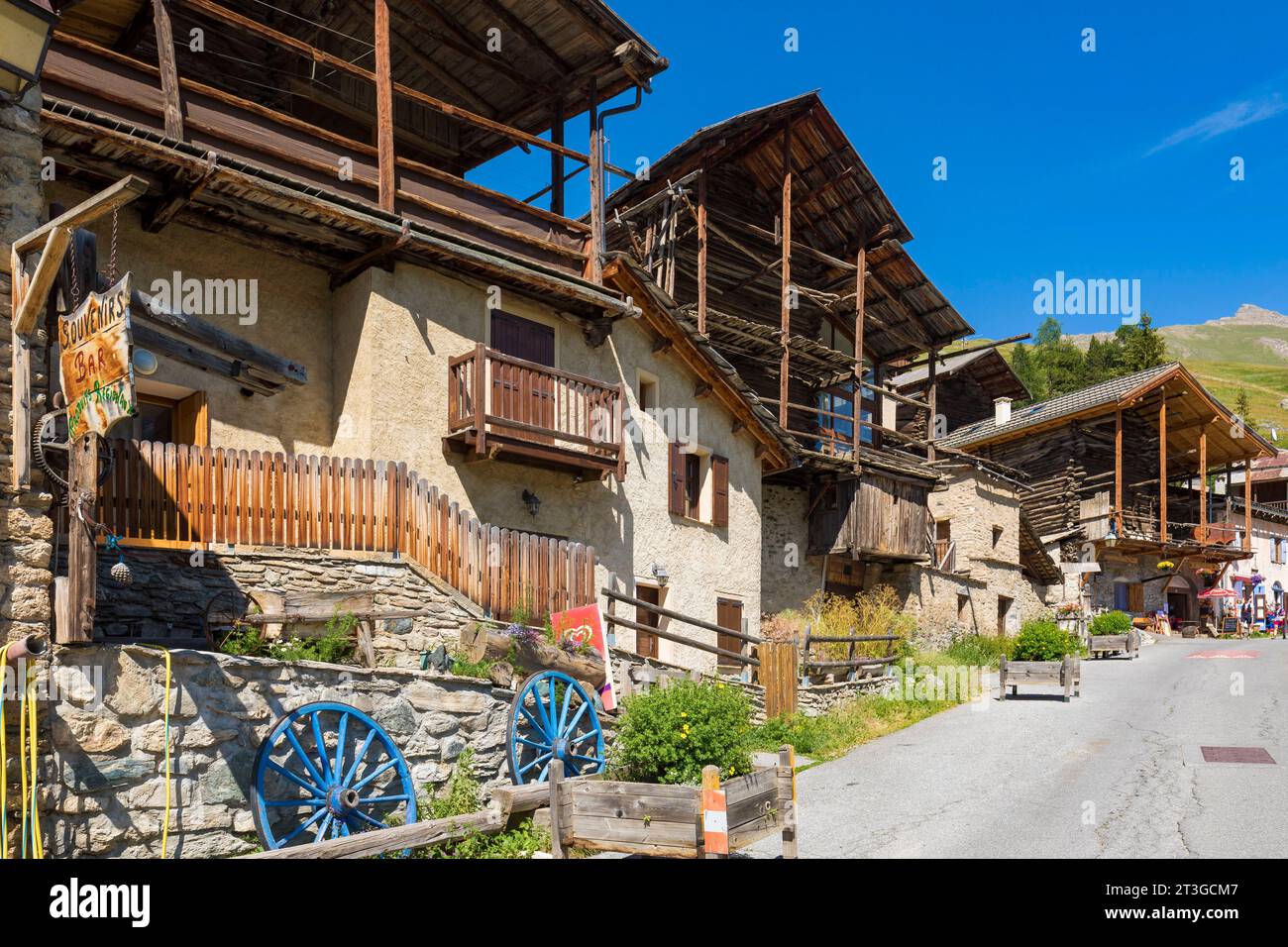 France, Hautes Alpes, Queyras Regional Natural Park, Saint Veran ...