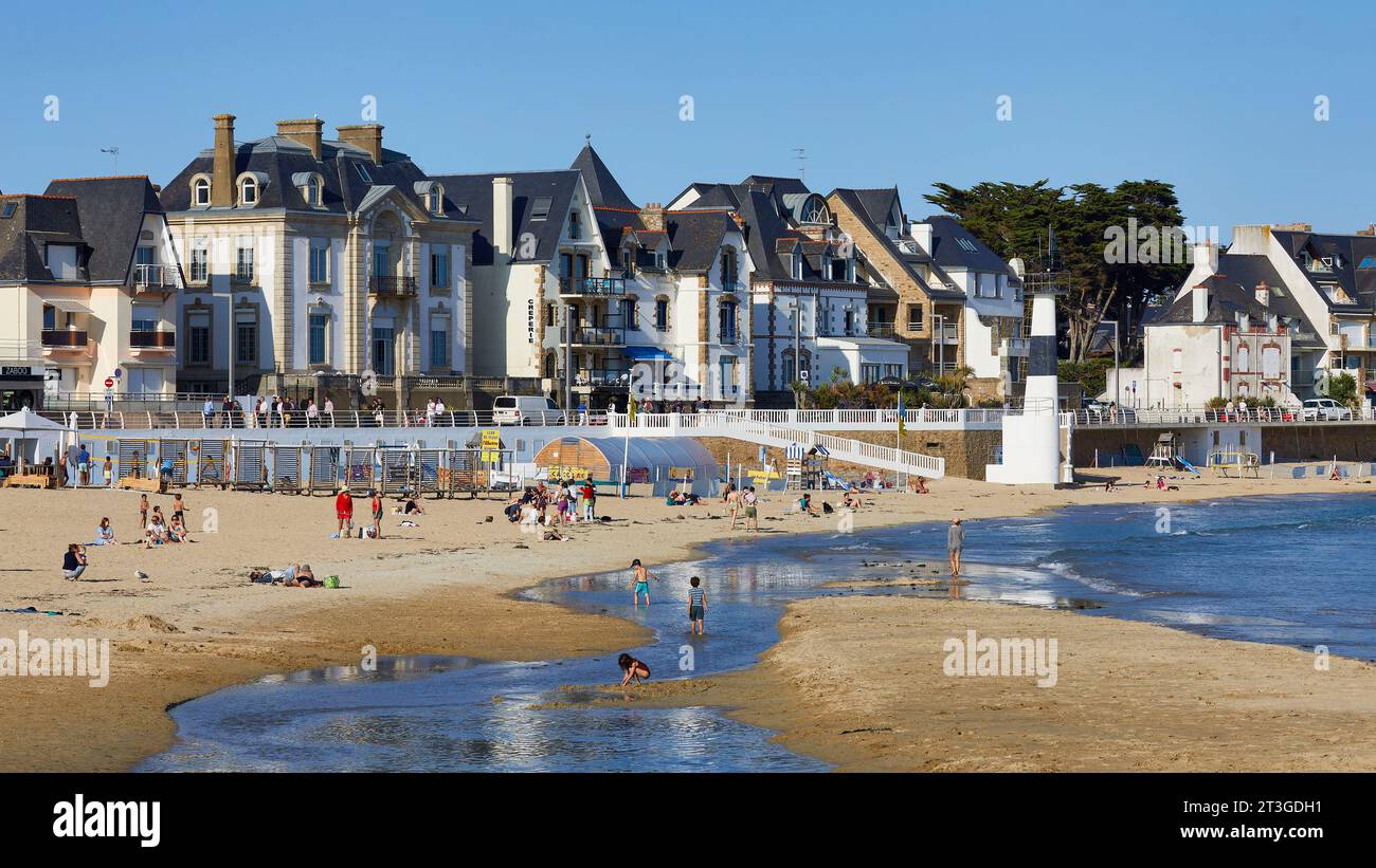 France, Morbihan, France, Morbihan, wild coast, Quiberon peninsula, Port Maria, its charming ...