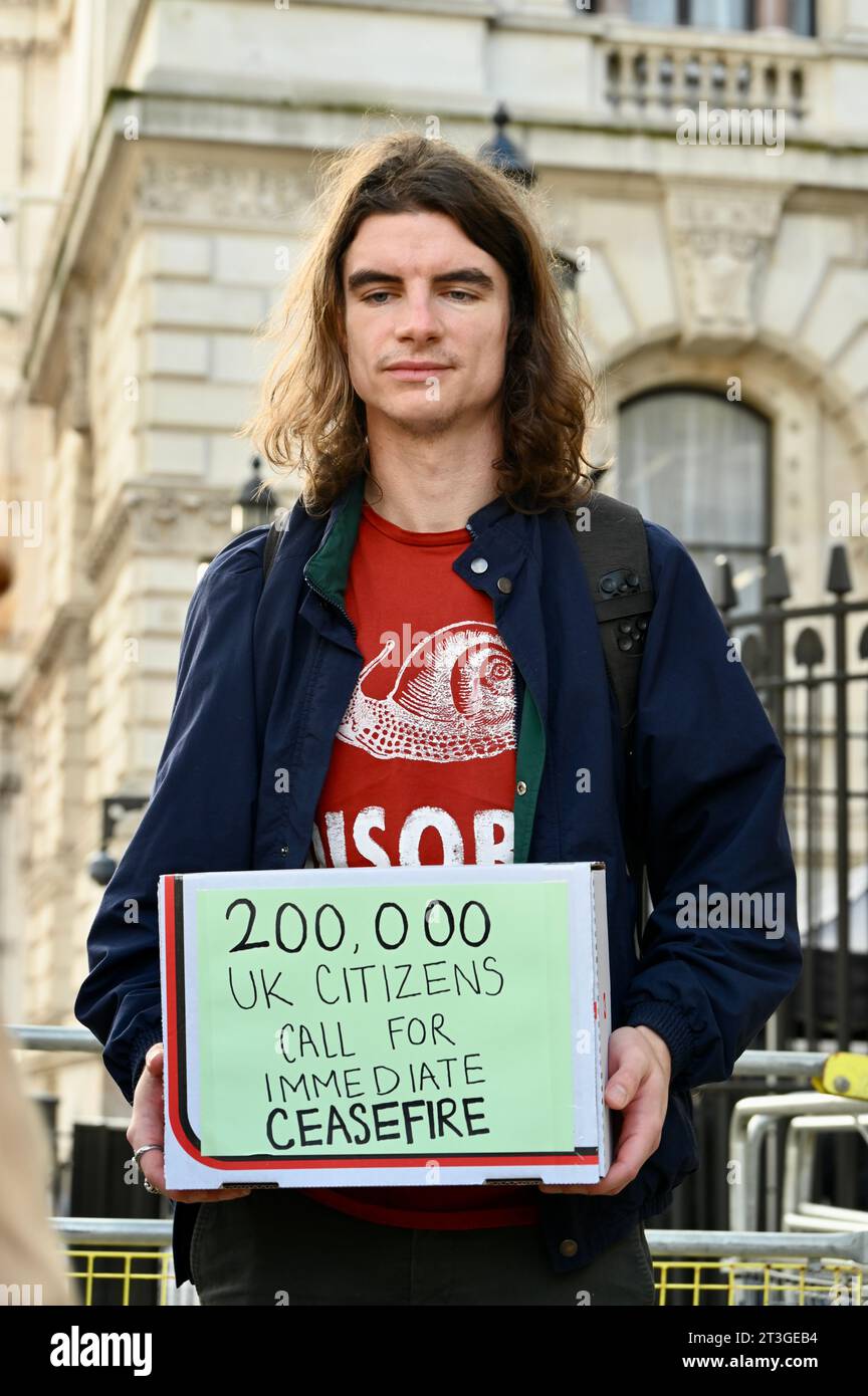 London, UK. Former Labour Leader Jeremy Corbyn joined Palestinian ...