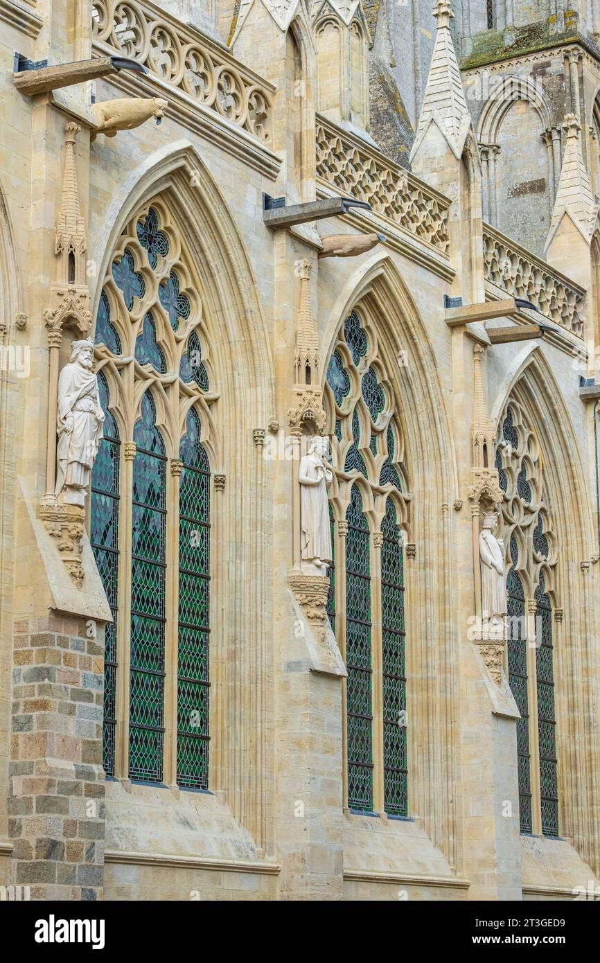 France, Manche, Cotentin, Coutances, 11th and 13th centuries Our Lady ...
