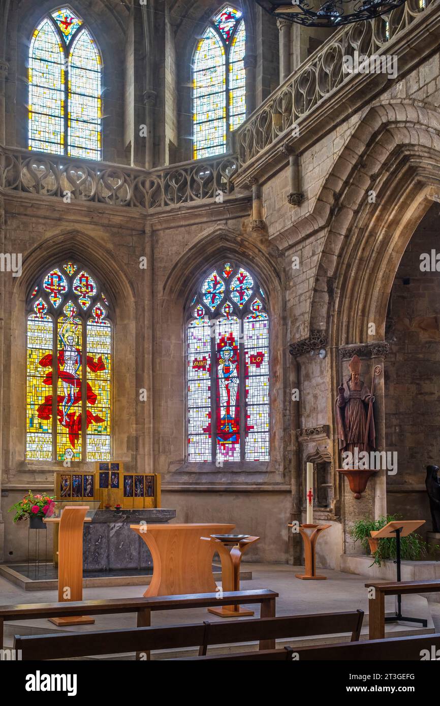 France, Manche, Cotentin, Valognes, 15th century Saint Malo church ...