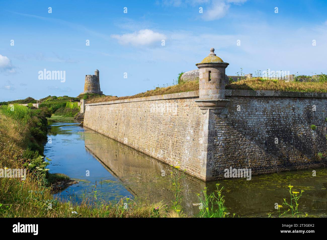 France, Manche, Cotentin, Saint Vaast la Hougue, Pointe de la Hougue, Fort of La Hougue and ...