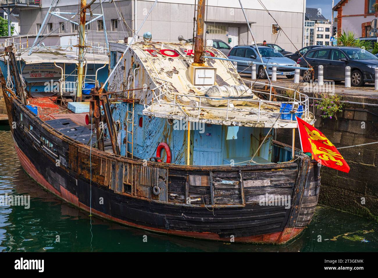France, Manche, Cotentin, Cherbourg en Cotentin, the port, the trade ...