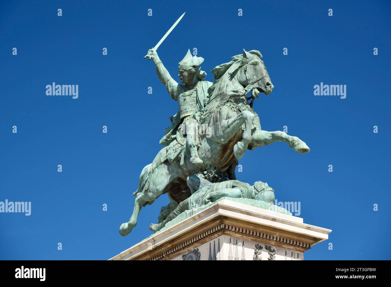 France, Puy de Dome, Clermont Ferrand, Jaude square, Vercingetorix ...