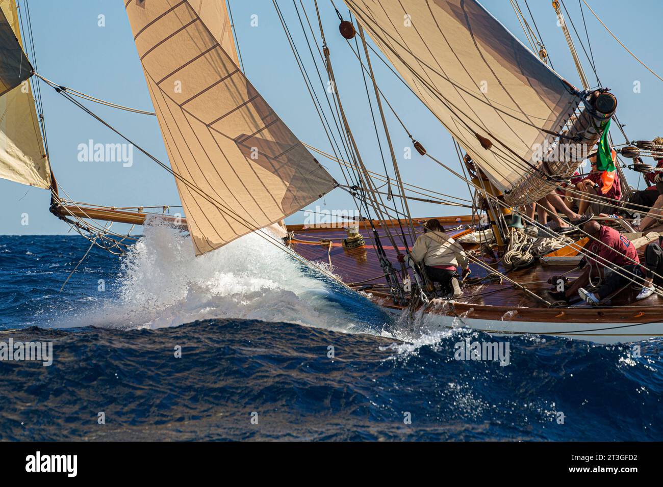 France, Var, Saint Tropez, Voiles de Saint Tropez 2017, in regatta ...