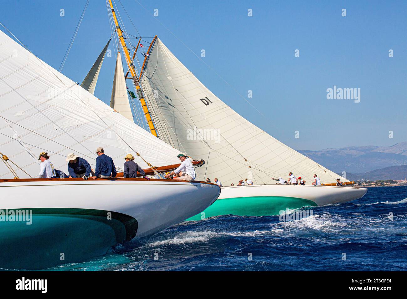 France, Var, Saint Tropez, Voiles de Saint Tropez 2017, in regatta ...