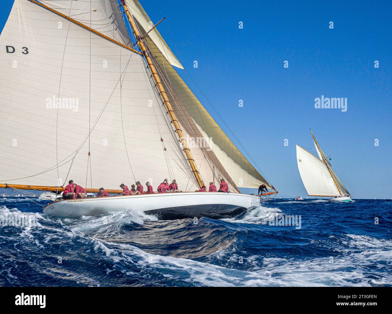 France, Var, Saint Tropez, Voiles de Saint Tropez 2017, in regatta ...