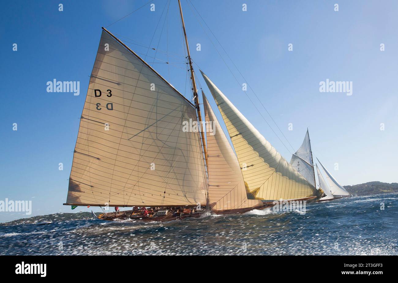 France, Var, Saint Tropez, Voiles de Saint Tropez 2017, in regatta ...