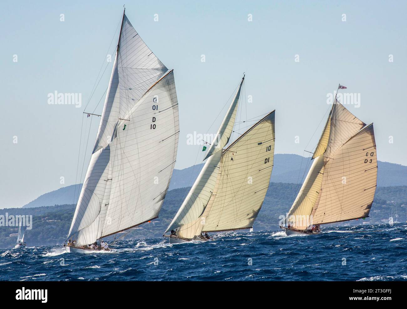 France, Var, Saint Tropez, Voiles de Saint Tropez 2017, in regatta ...