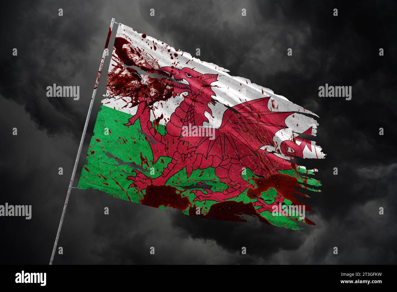 Fabric flag wales hi-res stock photography and images - Alamy