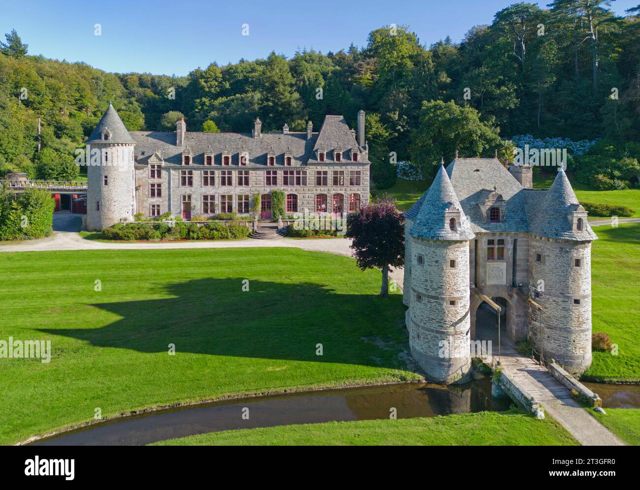 France, Manche, Urville-Nacqueville-La Hague, the castle and the park ...
