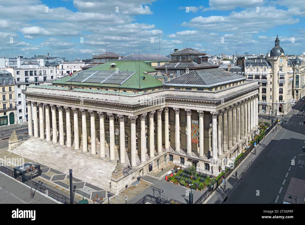 France, Paris, the Brongniart palace former headquarters of the Paris ...