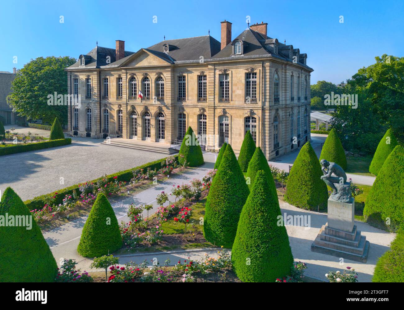 France, Paris, the hôtel de Biron housing the Rodin museum and the ...