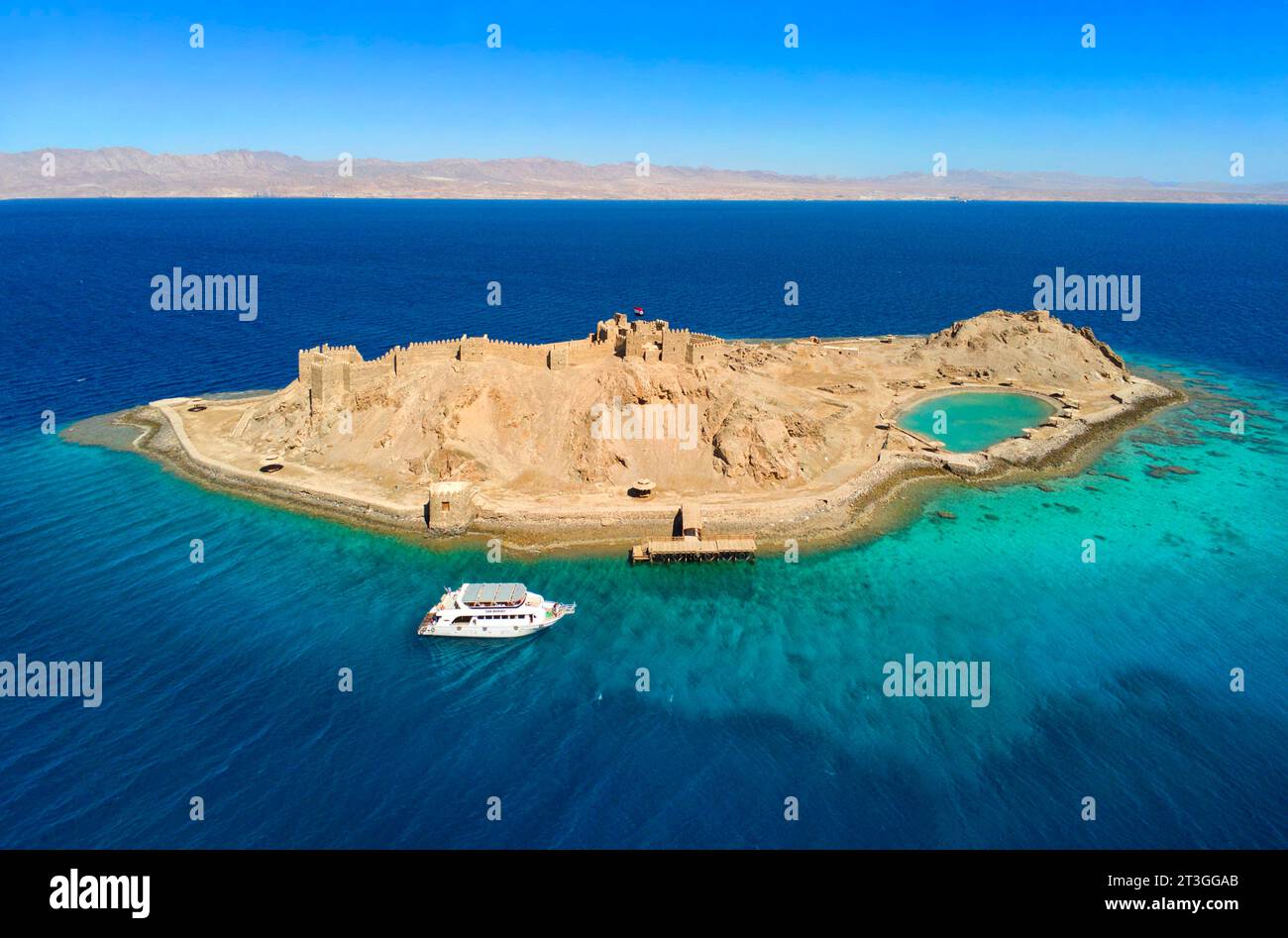 Egypt, governorate of South Sinaï, Taba, the Pharaoh's island or Coral ...