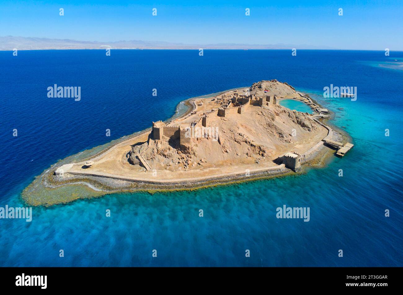 Egypt, governorate of South Sinaï, Taba, the Pharaoh's island or Coral ...