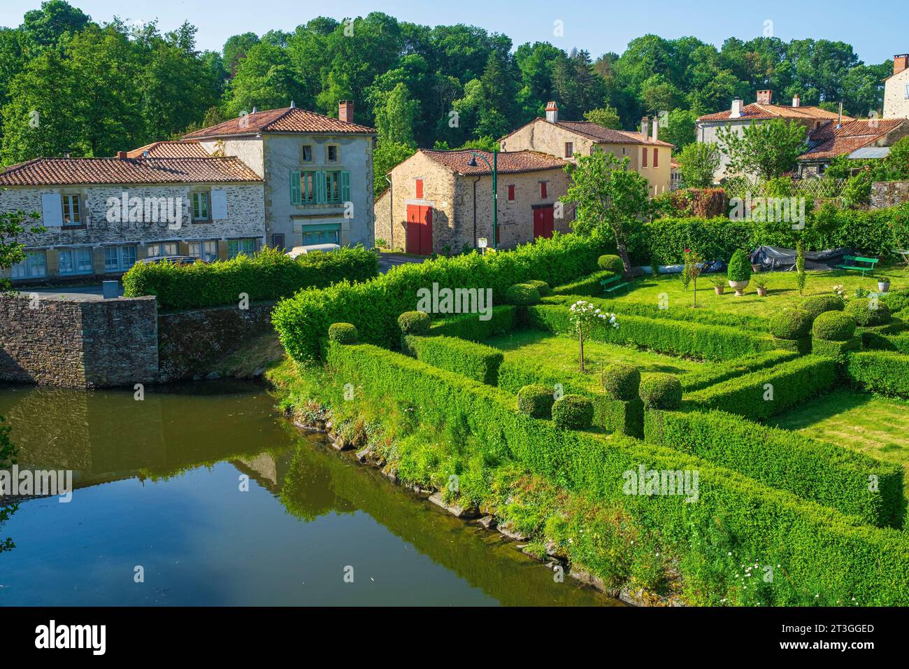 France, Vendee, Vouvant, labelled Les Plus Beaux Villages de France ...
