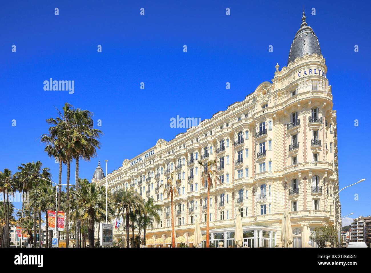 France, Alpes Maritimes, Cannes, Croisette, Hotel Carlton (historic ...