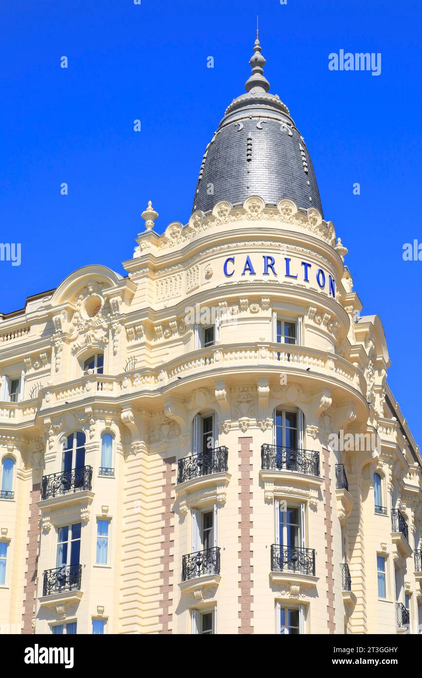 France, Alpes Maritimes, Cannes, Croisette, Hotel Carlton (historic ...