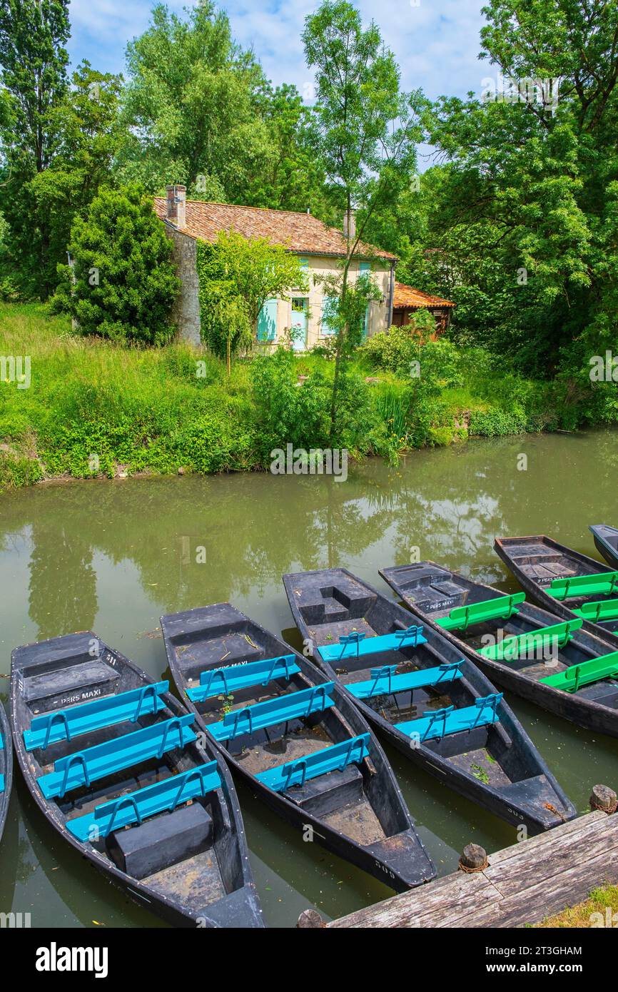 France, Deux Sevres, Marais Poitevin Interregional Park labeled Great ...