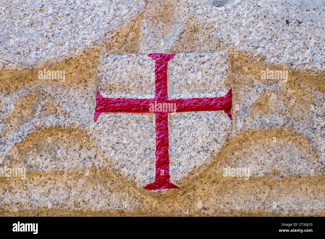 France, Haute Vienne, Bellac, lintel of a medieval house Stock Photo ...