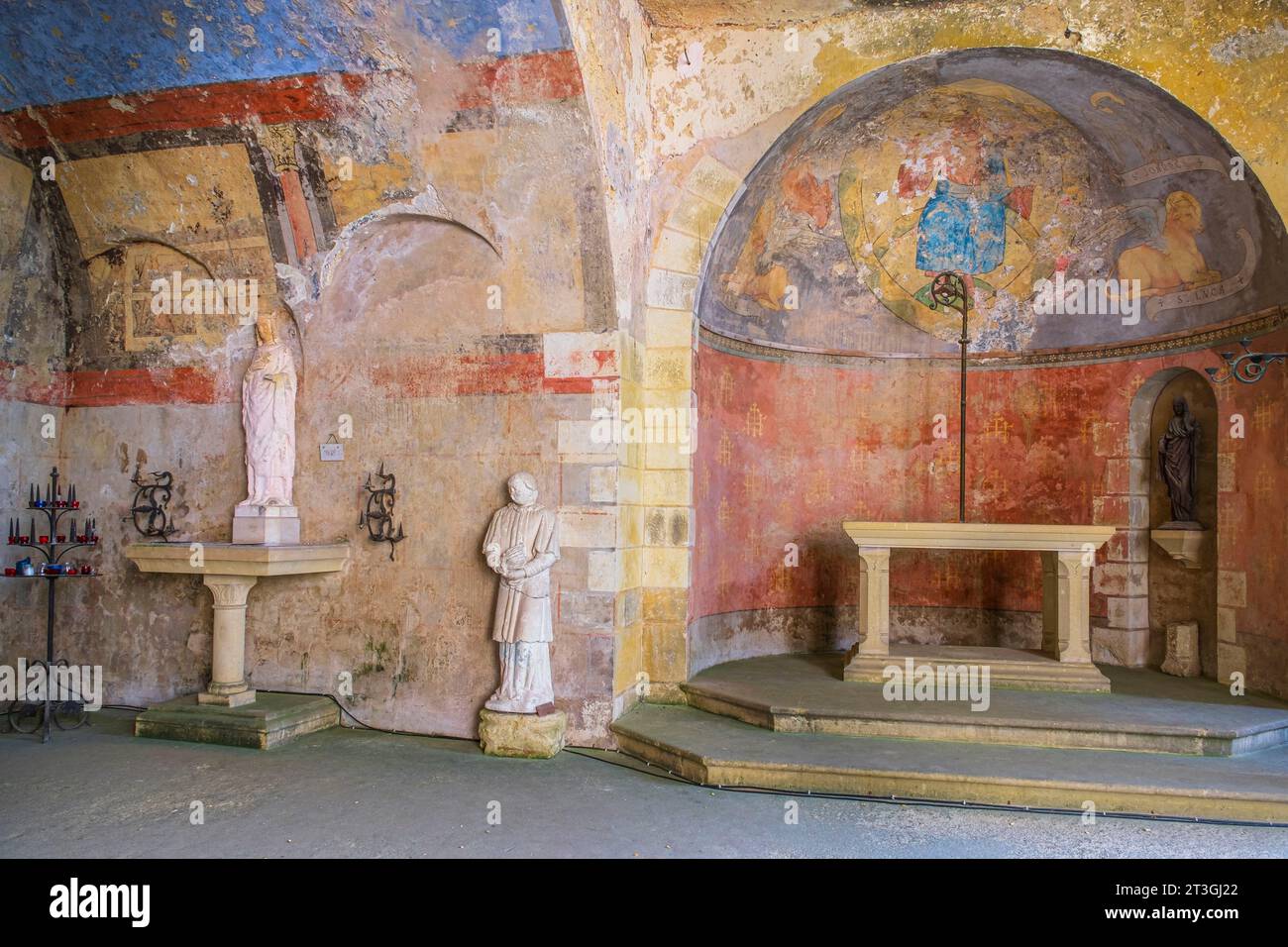 Mural church of sainte radegonde hi-res stock photography and images ...