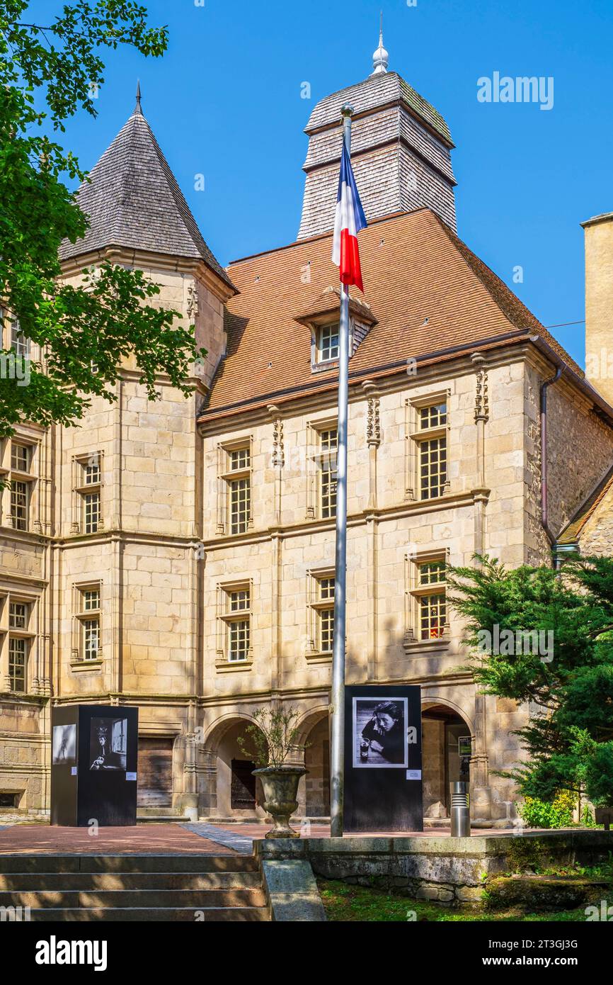 France, Creuse, Gueret, Moneyroux hotel built in the 15th century ...