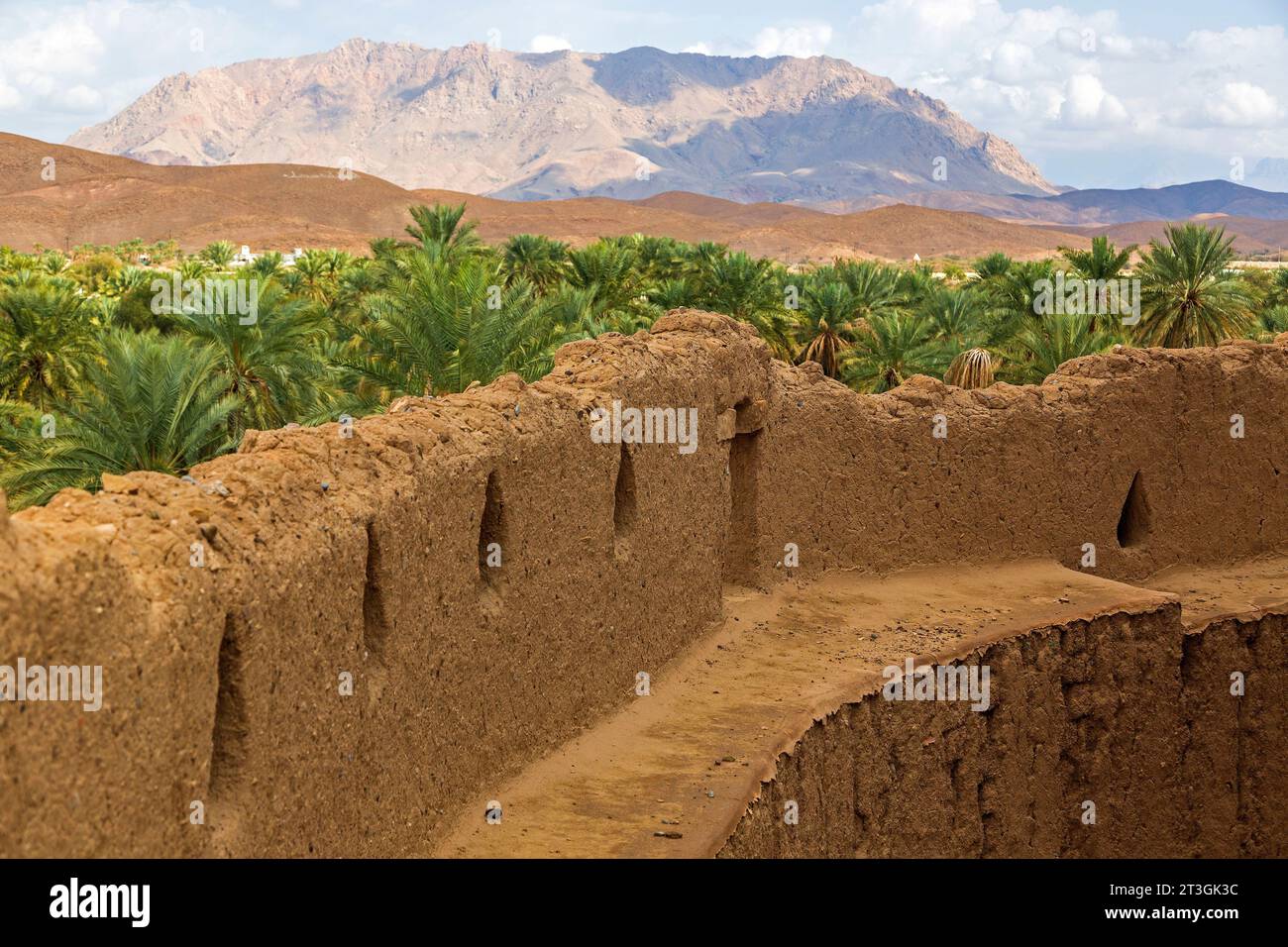 Sultanate of Oman, Ibri region, Bat, the fort, earthen heritage Stock ...