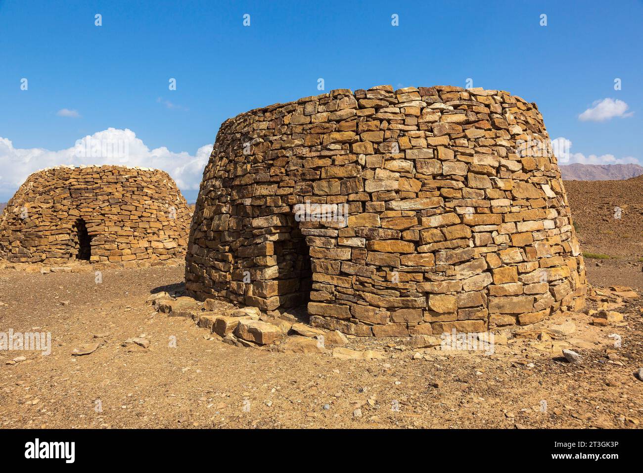 Sultanate of Oman, Ibri region, Bat, UNESCO-listed necropolis Stock ...