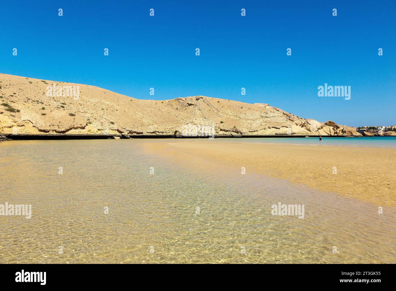 Sultanate of Oman, Muscat, Bandar Jissah district, coastline, beach and ...