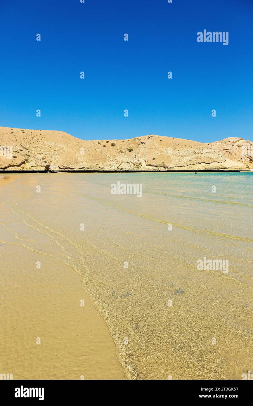 Sultanate of Oman, Muscat, Bandar Jissah district, coastline, beach and ...