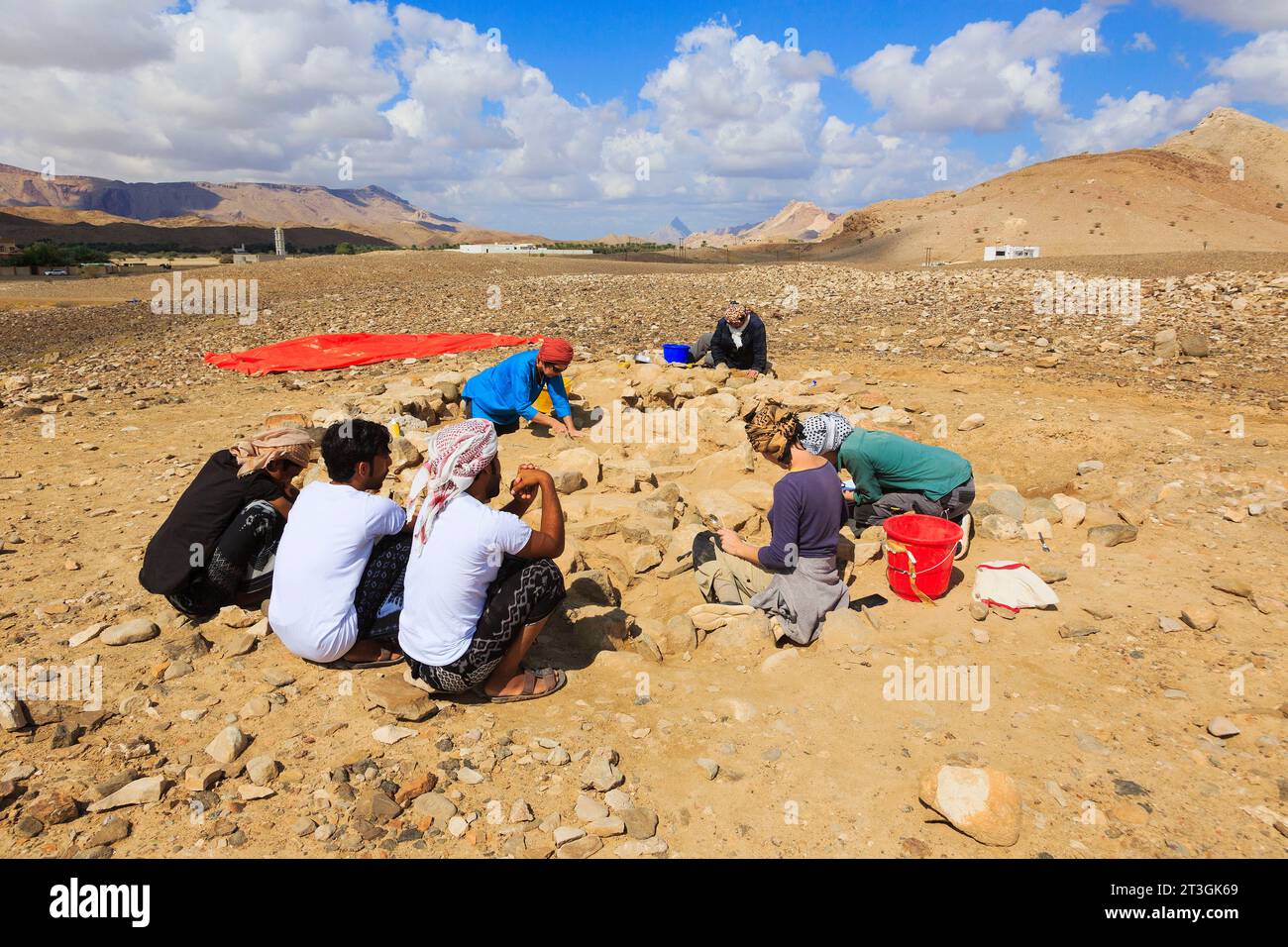 Sultanate of Oman, Ibri region, Al Arid, archaeological excavation ...