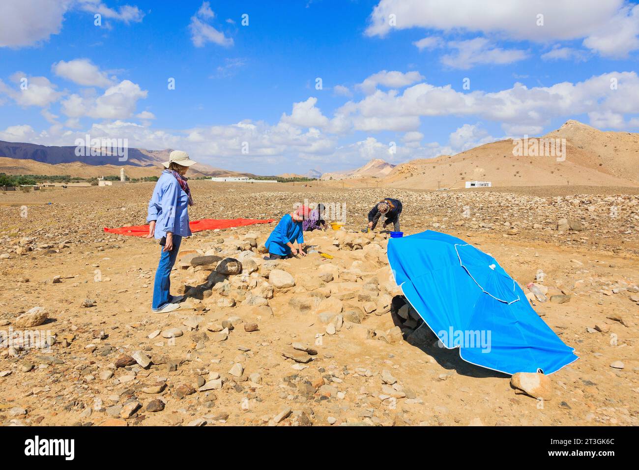 Sultanate of Oman, Ibri region, Al Arid, archaeological excavation ...