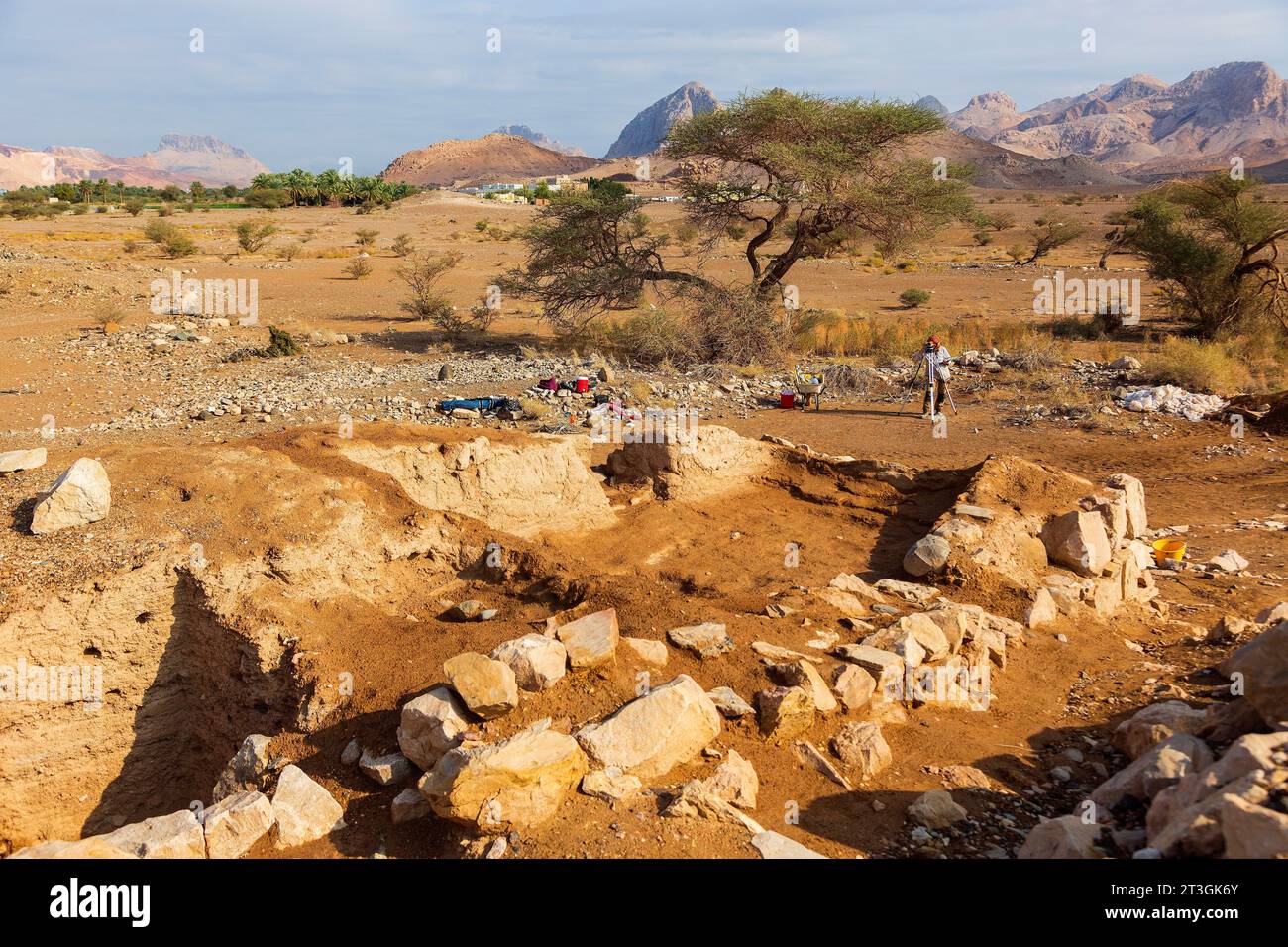 Sultanate of Oman, Ibri Region, Al Arid, archaeological excavation ...