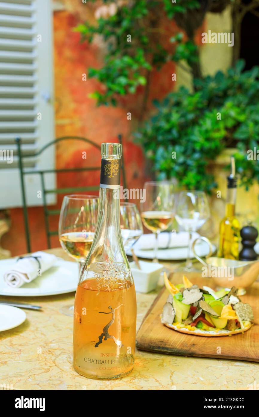 France, Var, Dracenie, Lorgues, restaurant Chez Bruno Stock Photo - Alamy