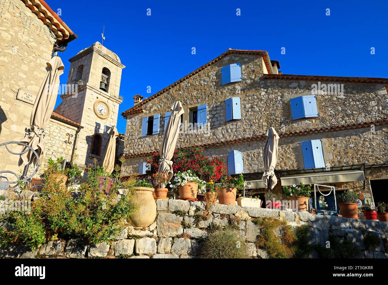 France, Alpes Maritimes, Gourdon, labeled The Most Beautiful Villages ...