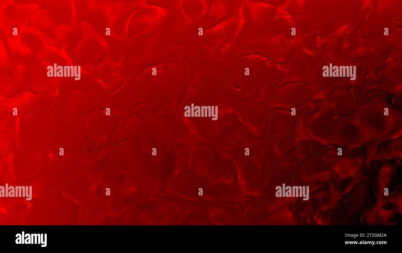 blazing red and orange organized shapes forms - abstract 3D rendering ...