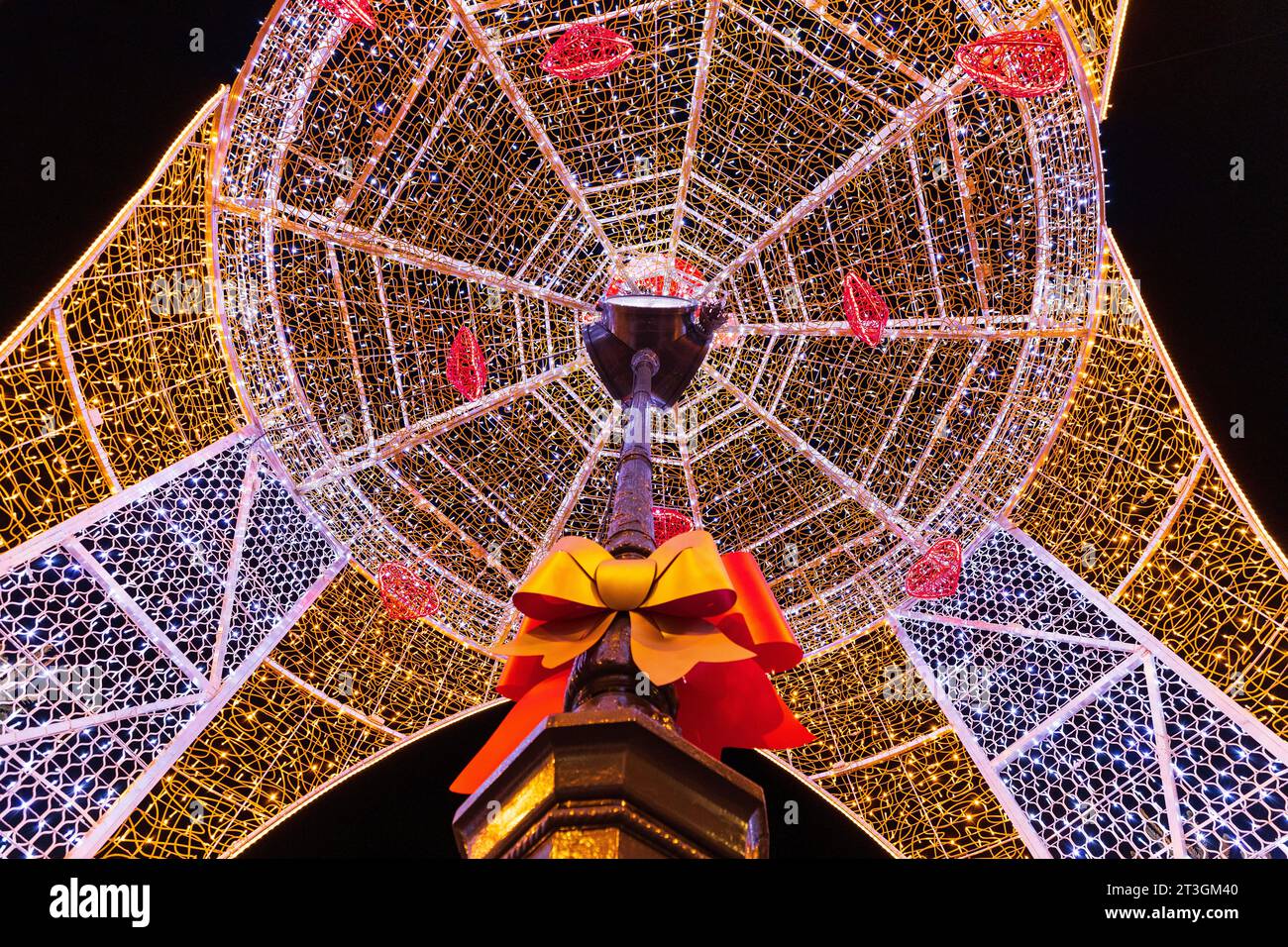 France, Var, Saint Raphaël, place Sadi Carnot, Christmas decoration by ...