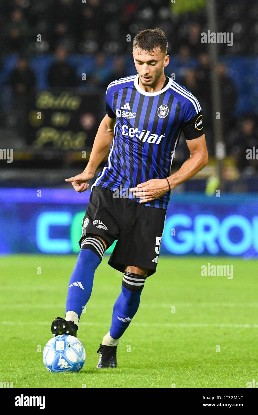 Pisa, Italy. 24th Oct, 2023. Simone Canestrelli (Pisa) during Pisa SC ...