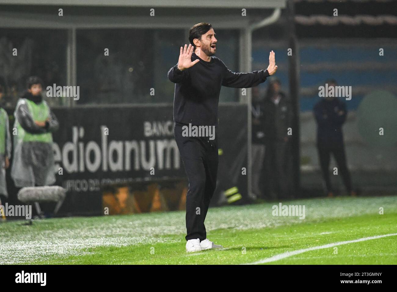 Pisa, Italy. 24th Oct, 2023. Head Coach Alberto Aquilani (Pisa) during ...