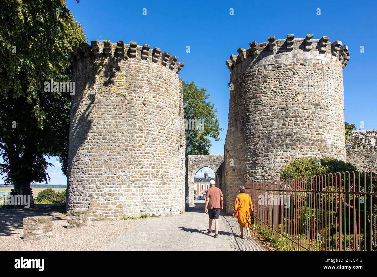 France, Somme, Baie de Somme, Saint Valery sur Somme, Guillaume towers ...