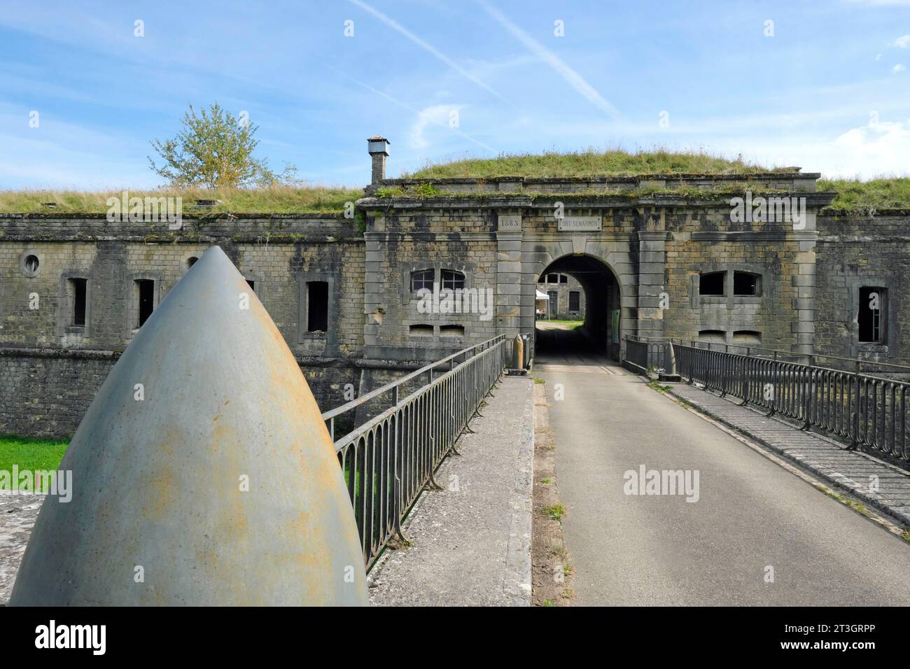 France, Territoire de Belfort, Bessoncourt, Fort Senarmont erected ...