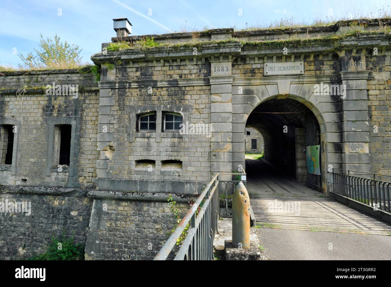 France, Territoire de Belfort, Bessoncourt, Fort Senarmont erected ...
