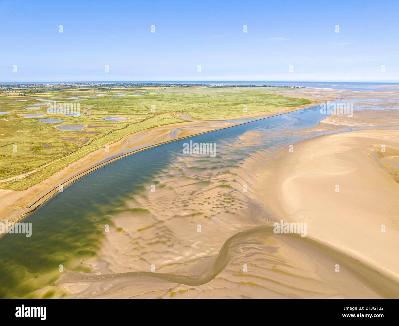 France, Somme, Baie de Somme, Saint-Valery-sur-Somme, Cap Hornu, Cap ...